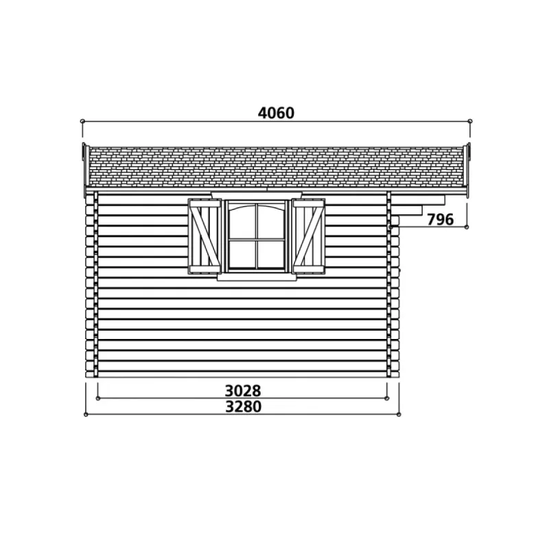 Solid Traditional Chamonix S8982 - Abri de jardin
